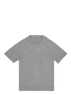 FORTELA Short Sleeve Cashmere Jumper - Grey