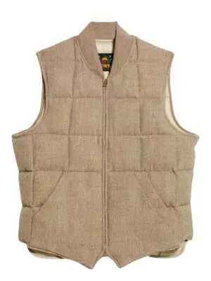FORTELA Quilted Zip Vest - Neutrals