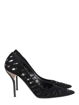 JIMMY CHOO Lasercut Romy Pointed-toe Pumps - Black
