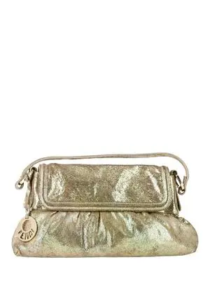 Fendi Chef Metallic Shoulder Bag - Gold