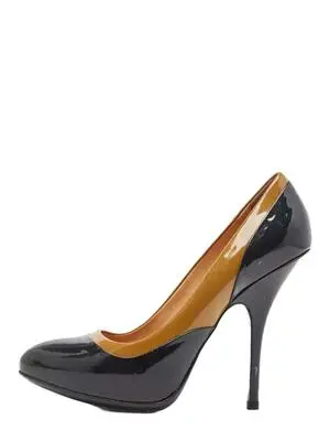 LANVIN 100mm Patent-leather Pumps - Blue