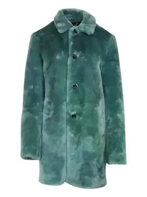 HYSTERIC GLAMOUR Lettering-embroidered Coat - Green