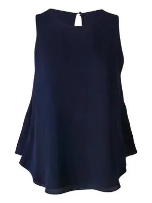 Theory Sleeveless Draped Top - Blue
