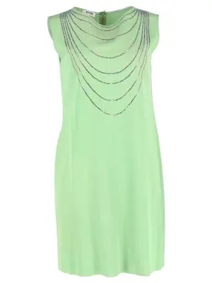 Moschino Embellished Mini Dress - Green