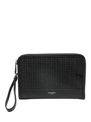 Dolce & Gabbana Textured Clutch - Black
