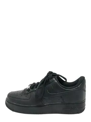 Nike Air Force 1 Leather Sneakers - Black