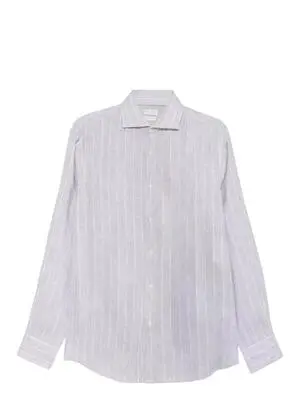 Brunello Cucinelli Striped Shirt Grey