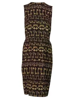 Dolce & Gabbana Key-print Dress - Brown