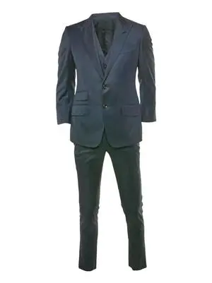 TOM FORD Three-piece Wool Suit - Blue