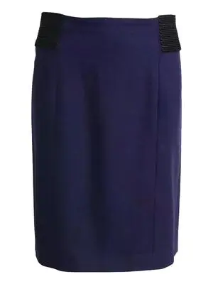 Alberta Ferretti Pleated Elasticated Midi Skirt - Purple
