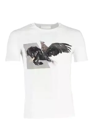 Neil Barrett Pegasus-graphic T-shirt - White