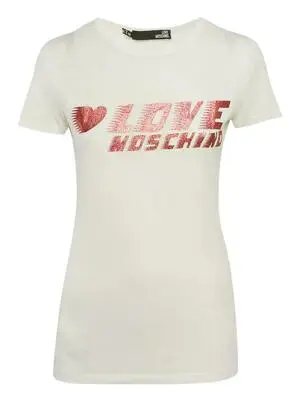 Moschino Logo-embellished T-shirt - White