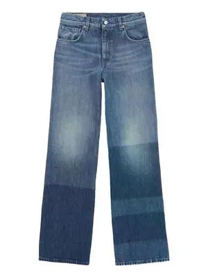 FORTELA High-rise Patchwork Jeans - Blue