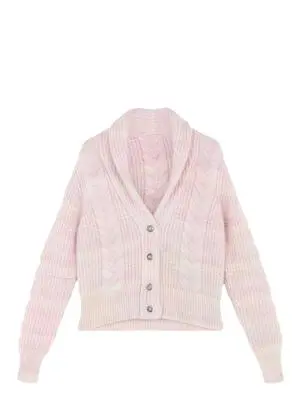 FORTELA V-neck Button Cardigan - Pink