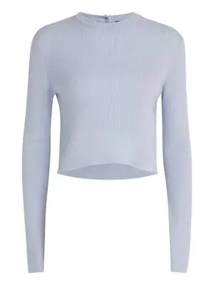 Maje Ribbed Wool Sweater - Blue