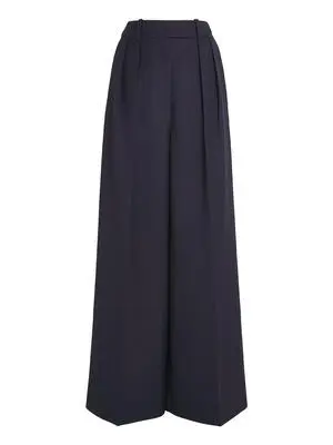 ANINE BING Lou Wide-leg Trousers - Blue