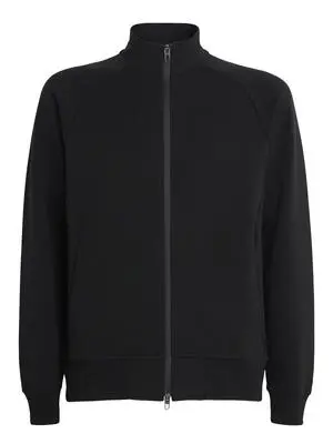 Rlx Ralph Lauren Double-knit Zip-up Jacket - Black