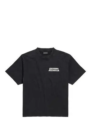 Balenciaga Cotton Masking Tape T-shirt - Black
