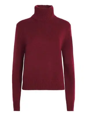 ANINE BING Merino Wool-cashmere Idra Sweater - Burgundy