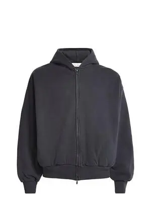 Fear Of God Cotton Script Logo Hoodie - Black