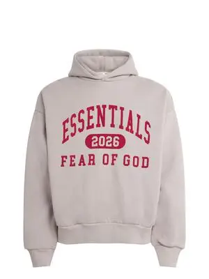 Fear Of God Varsity Logo Hoodie - Grey