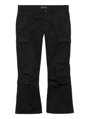 Balenciaga Cotton Capri Cargo Trousers - Black