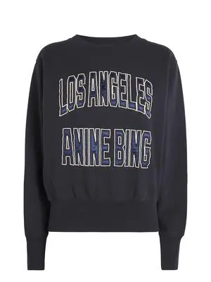 ANINE BING Shrunken Harry Sweatshirt - Black