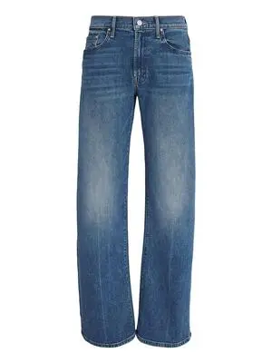 MOTHER The Lasso Sneak Barrel-leg Jeans - Blue