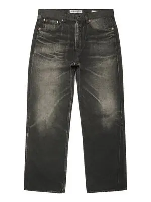 Our Legacy Trompe-l'oeil Third Cut Straight Jeans - Black