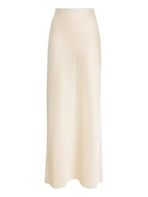 VINCE Satin Bias-Cut Column Skirt