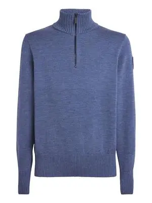 Canada Goose Rosseau Quarter-zip Sweater - Blue
