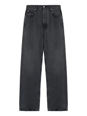 Loewe Buckle-strap Straight Jeans - Black