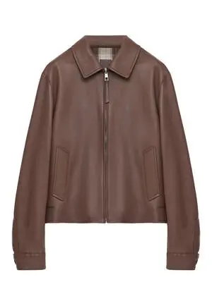 Loewe Reversible Leather Jacket - Brown