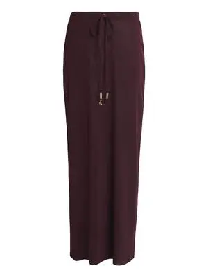 Shan Mesh Maxi Skirt - Burgundy