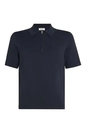 Sandro Half-zip Polo Shirt - Blue