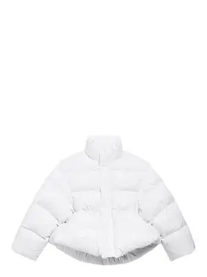 Balenciaga Hourglass Down Puffer Coat - White