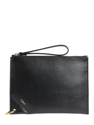 Chloé Leather Spin Pouch - Black