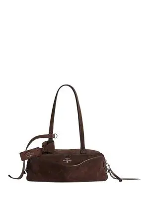Balenciaga Small Leather Carrie Bowling Top-handle Bag - Brown