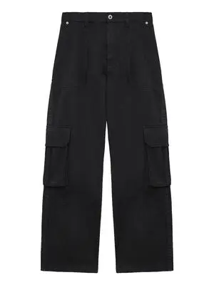 Loewe Cotton Cargo Trousers - Black
