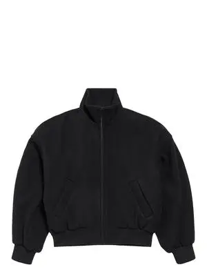 Balenciaga Wool Bomber Jacket - Black