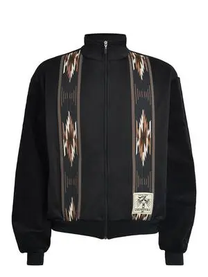 Kapital Geometric Track Jacket - Black