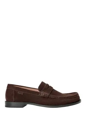 Loewe Suede Campo Loafers - Brown