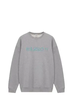 Loewe Cotton-blend Logo Sweatshirt - Grey