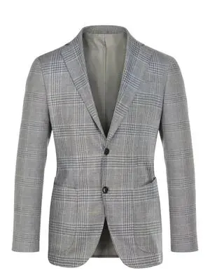 SARTORIO NAPOLI Prince Of Wales Check-pattern Blazer - Grey