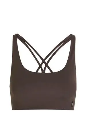 On Studio Stretch-jersey Bra Top - Brown