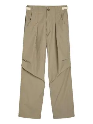 Isabel Marant Ceryne Striped Cotton Trousers - Beige