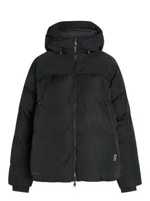 On All-day Padded Hooded Nylon Jacket - Black