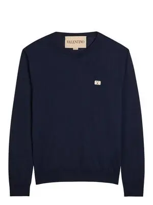 Valentino Garavani Wool Jumper - Navy