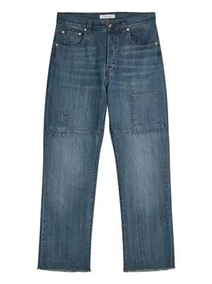 WALES BONNER Chance Tapered-leg Jeans - Denim