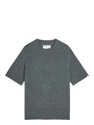 EXTREME CASHMERE X N°454 Scott Cashmere-blend Top - Dark Grey